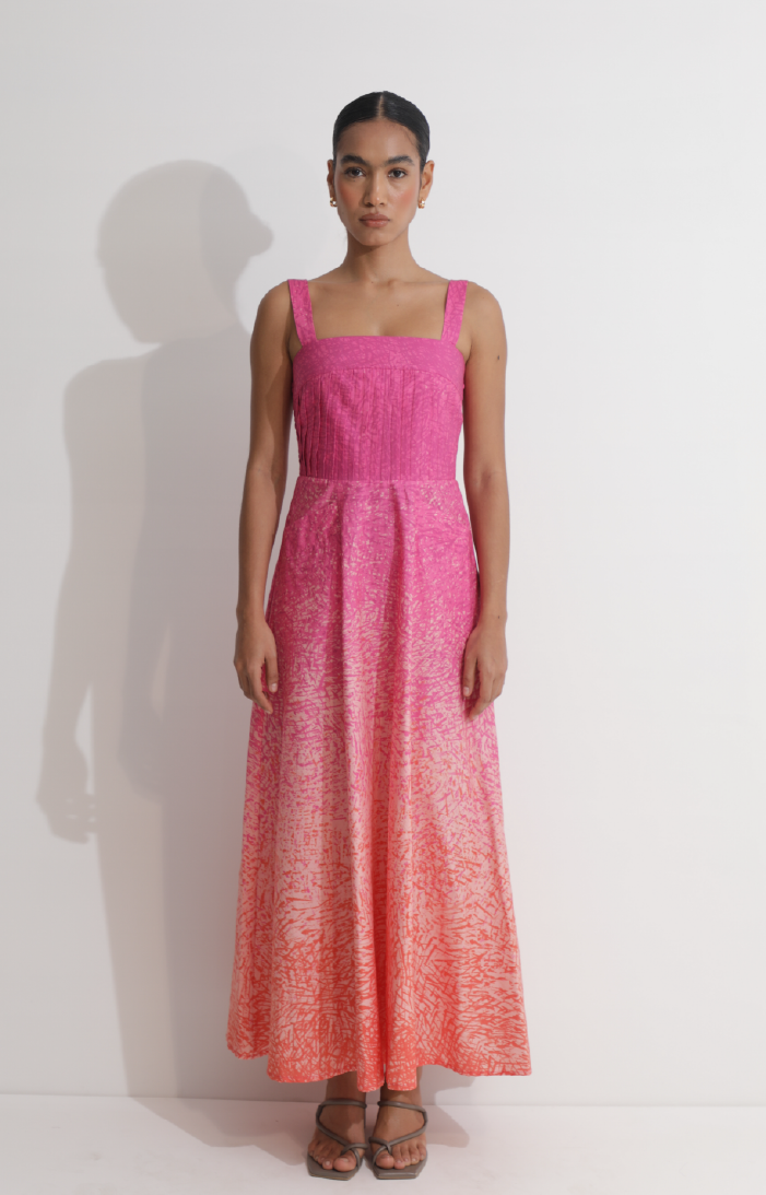Claire Maxi in Sunset Pink – Monkee's of Lexington