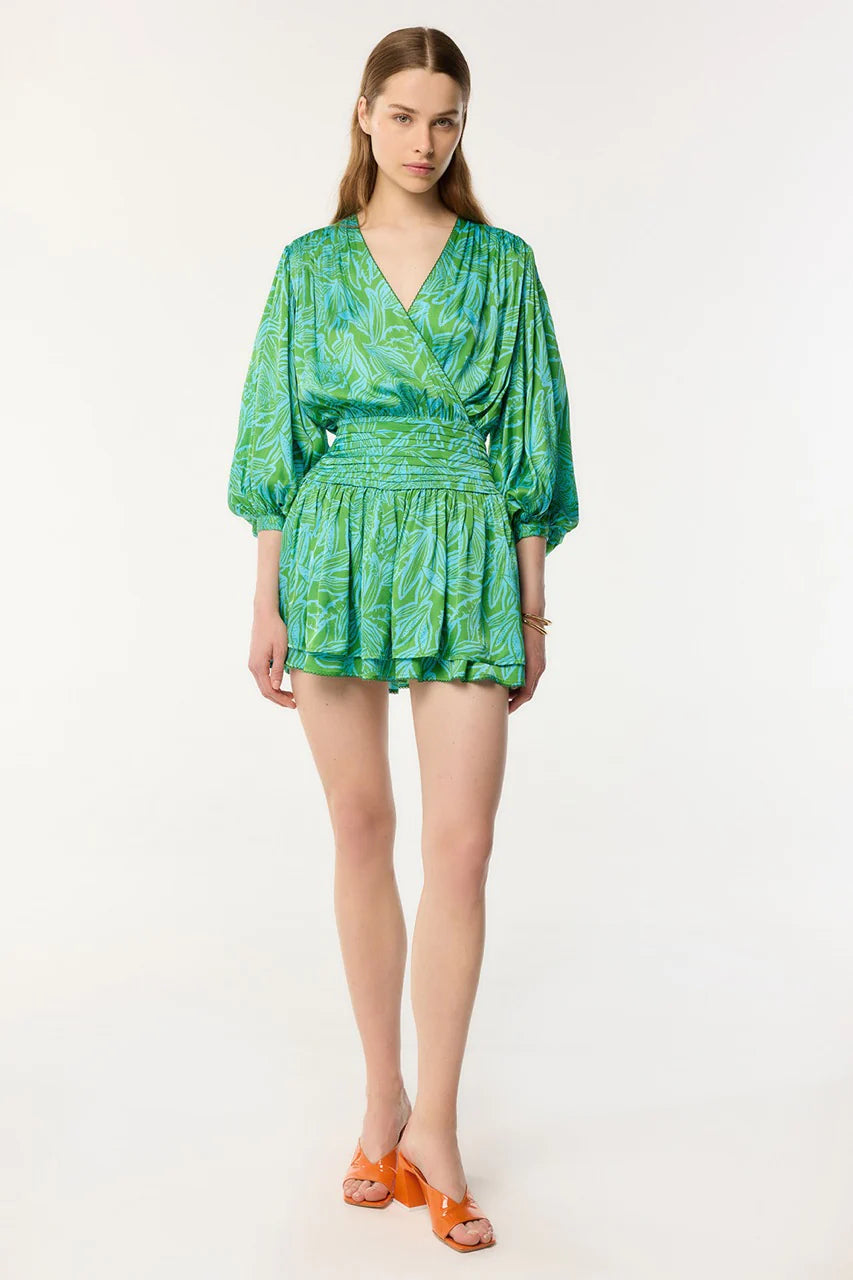 Mini Colleen Dress in Turquoise Pop Tiger – Monkee's of Lexington