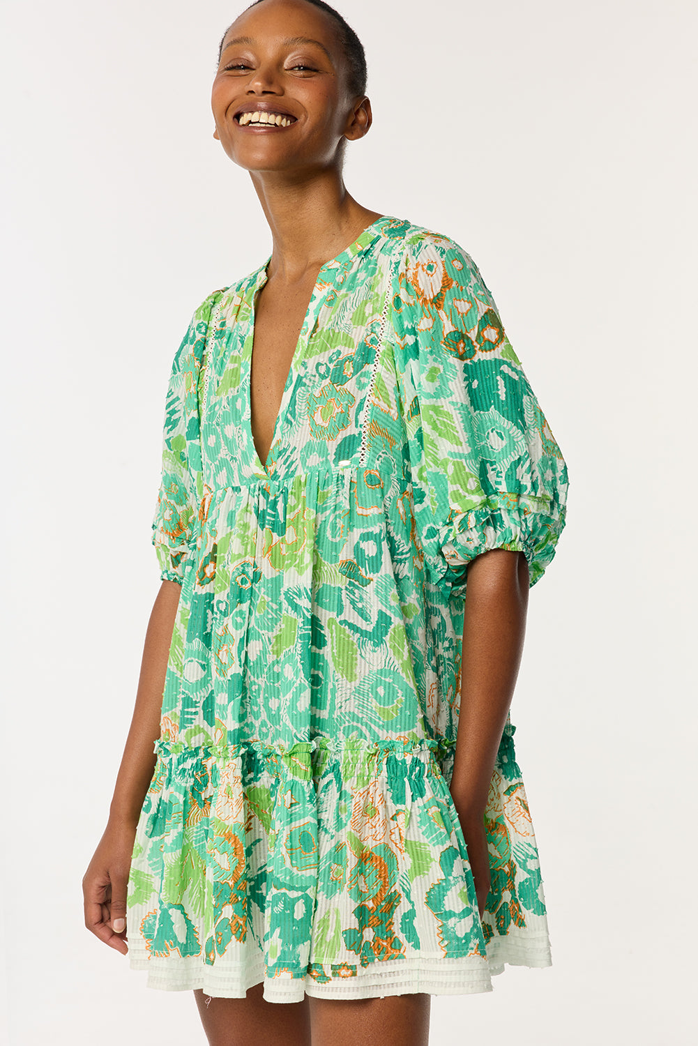 Aria Mini Dress in Green Pencil – Monkee's of Lexington