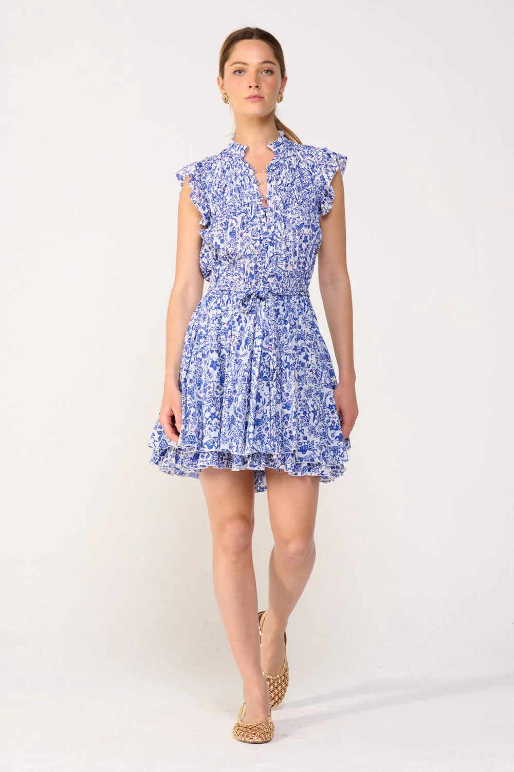 Callie Dress in Blue Tiare – Monkee's of Lexington