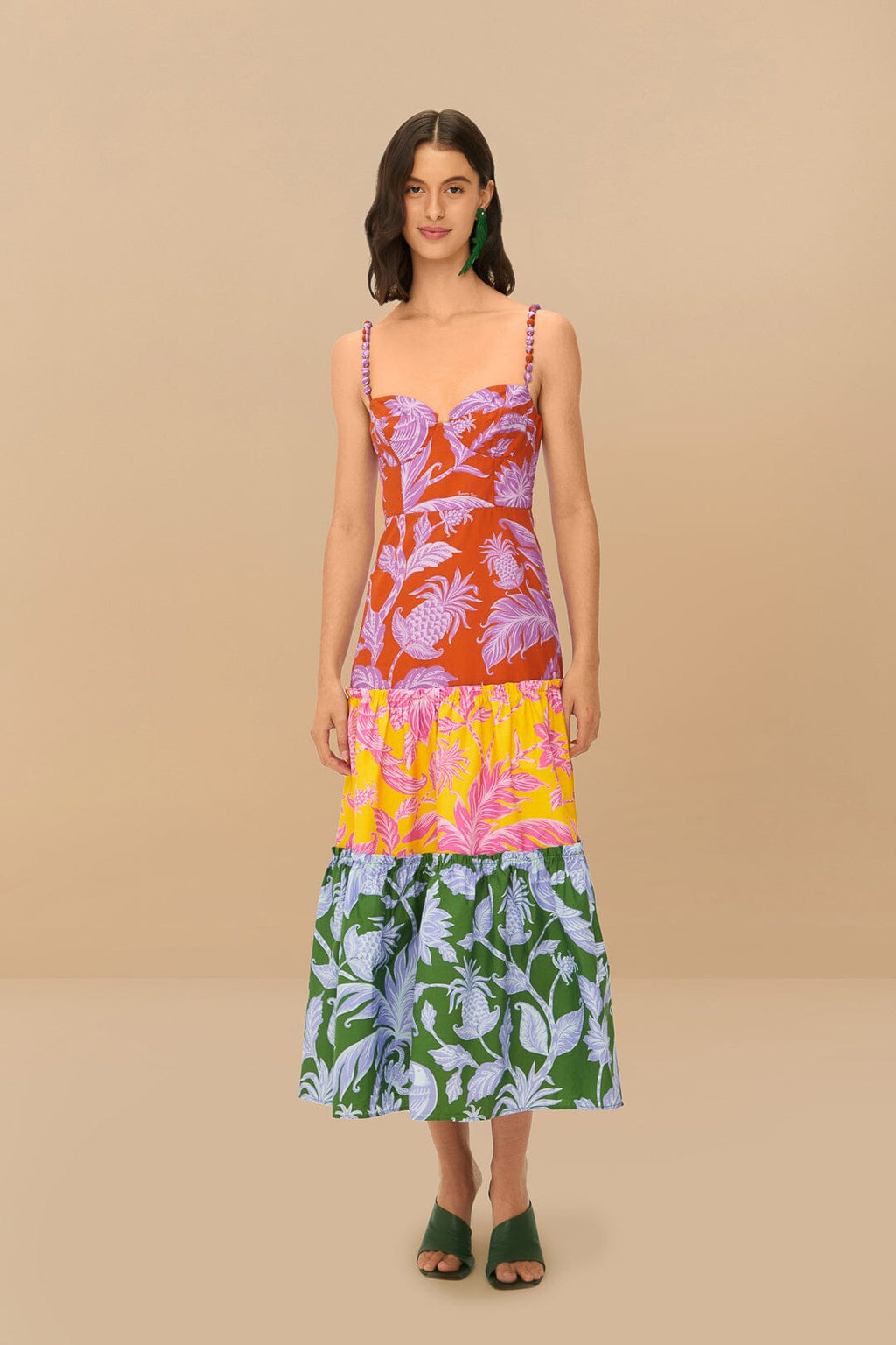 Tropical Swing Mix Midi Dress – Monkee's of Lexington